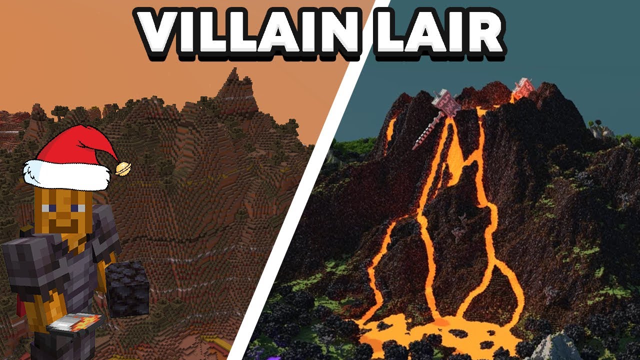 Building an EVIL base for CHRISTMAS in Hardcore Minecraft - YouTube