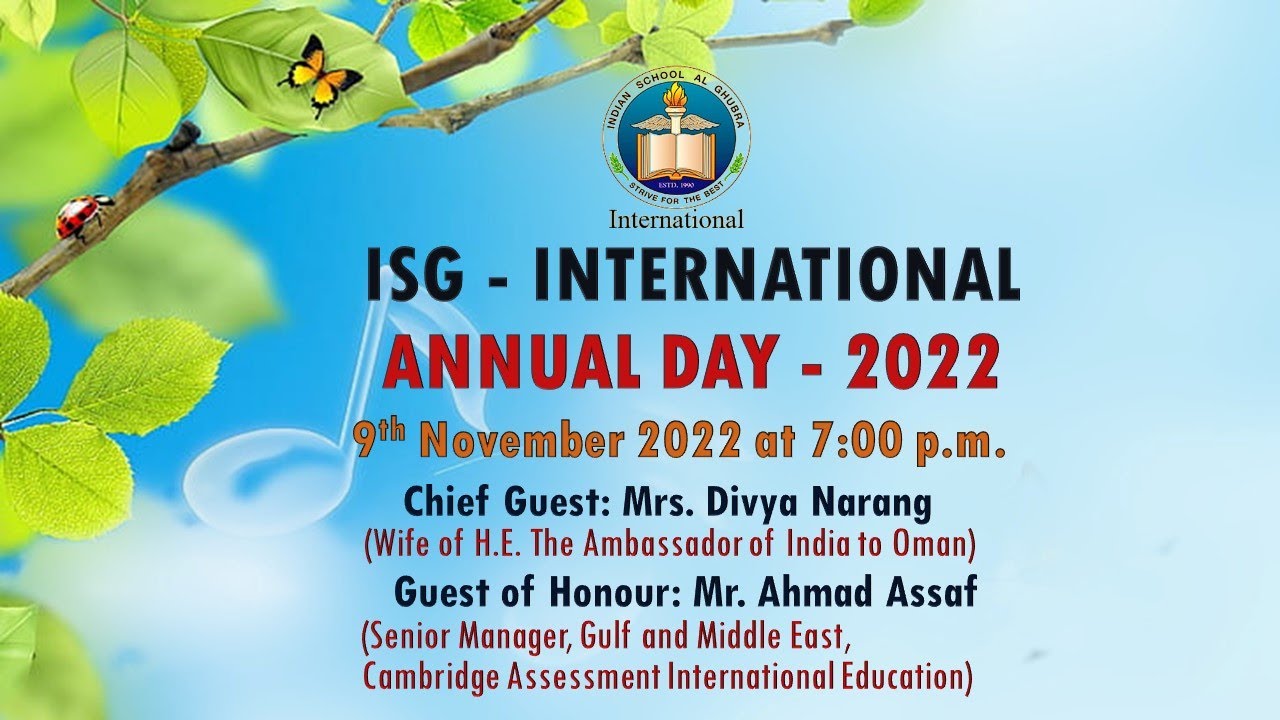 ISG-i Annual Day 2022 - YouTube