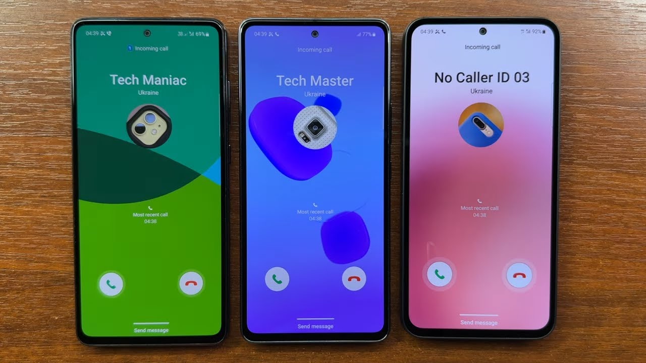 Samsung Galaxy A52 vs A53 vs A54 Small Pop-Up & Full Screen Incoming ...