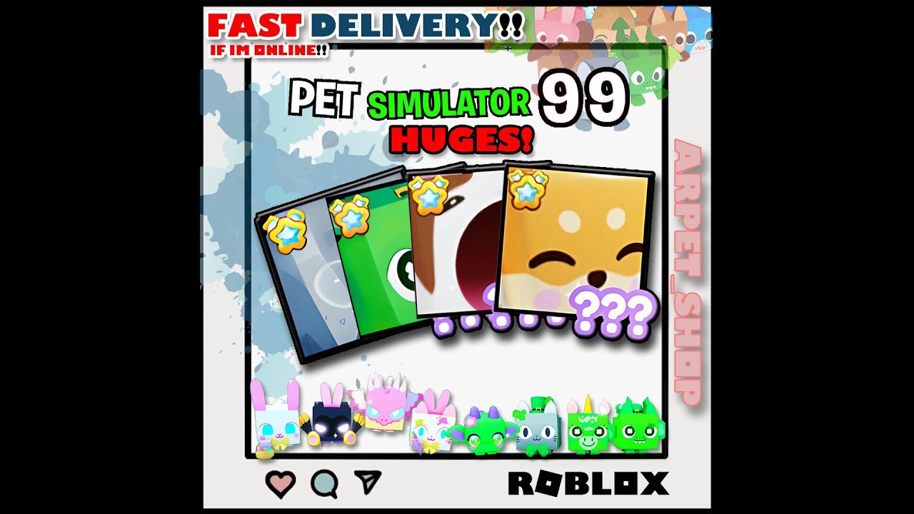🔴 PET SIMULATOR 99 HUGE PETS GIVEAWAY - LIVE PET SIMULATOR 99 UPDATE ...