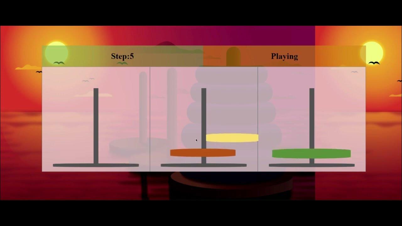 Tower Of Hanoi Using Javascript Youtube