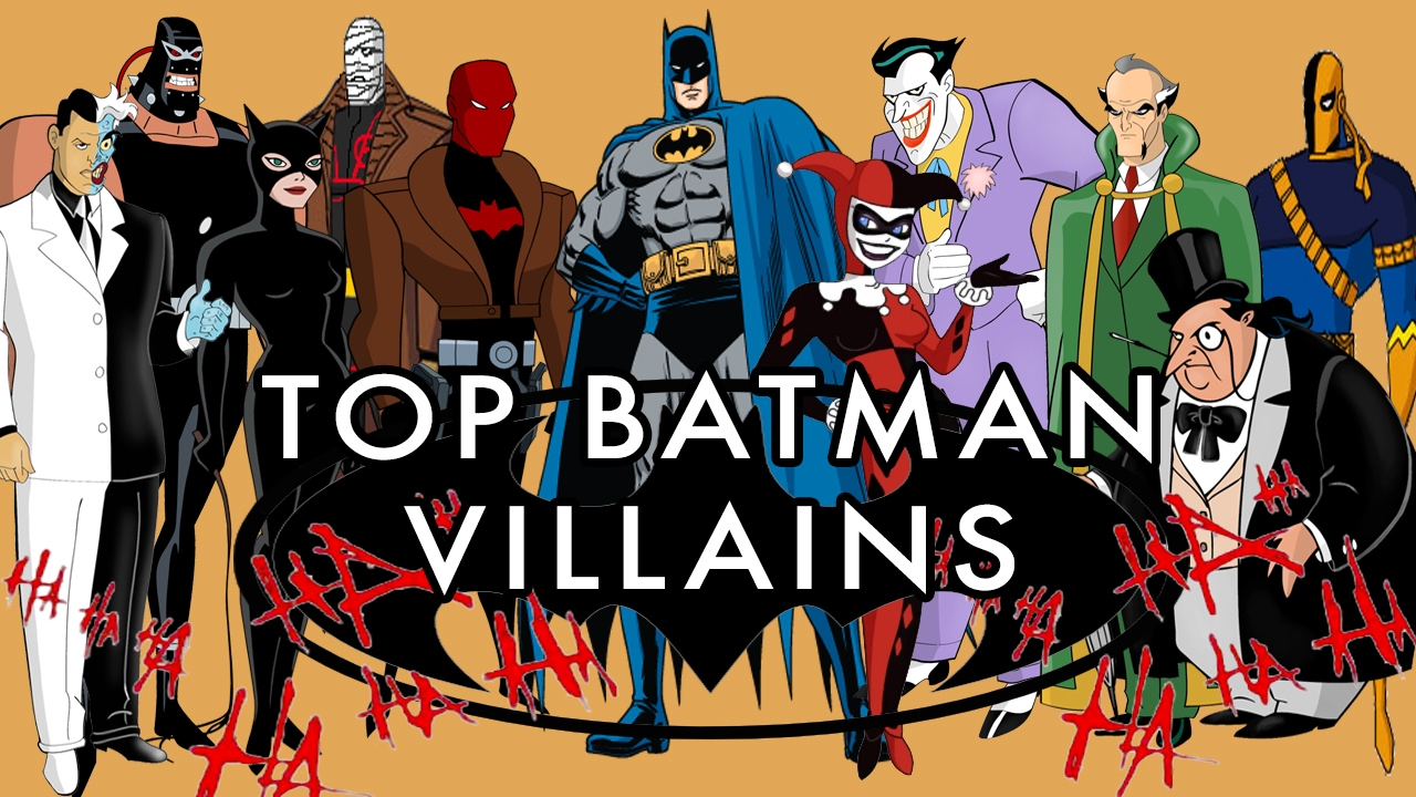 Top 5 BEST Batman Villains of all Time - YouTube