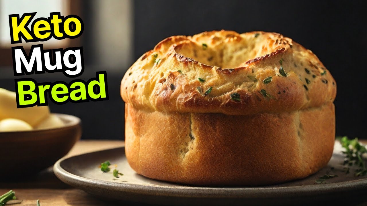 Keto Mug Bread | Quick and Easy Low-Carb Bread in Minutes - YouTube