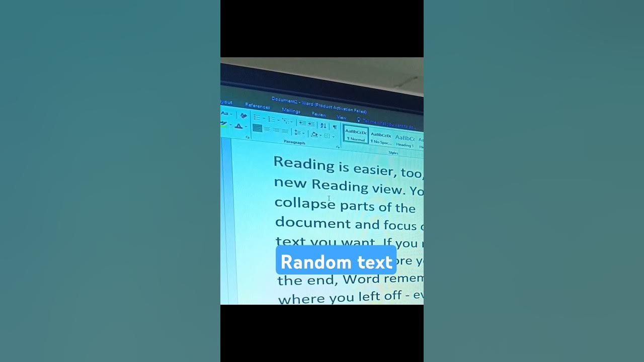 📃 How to Insert random text in MS-WORD #msoffice #microsoftoffice # ...