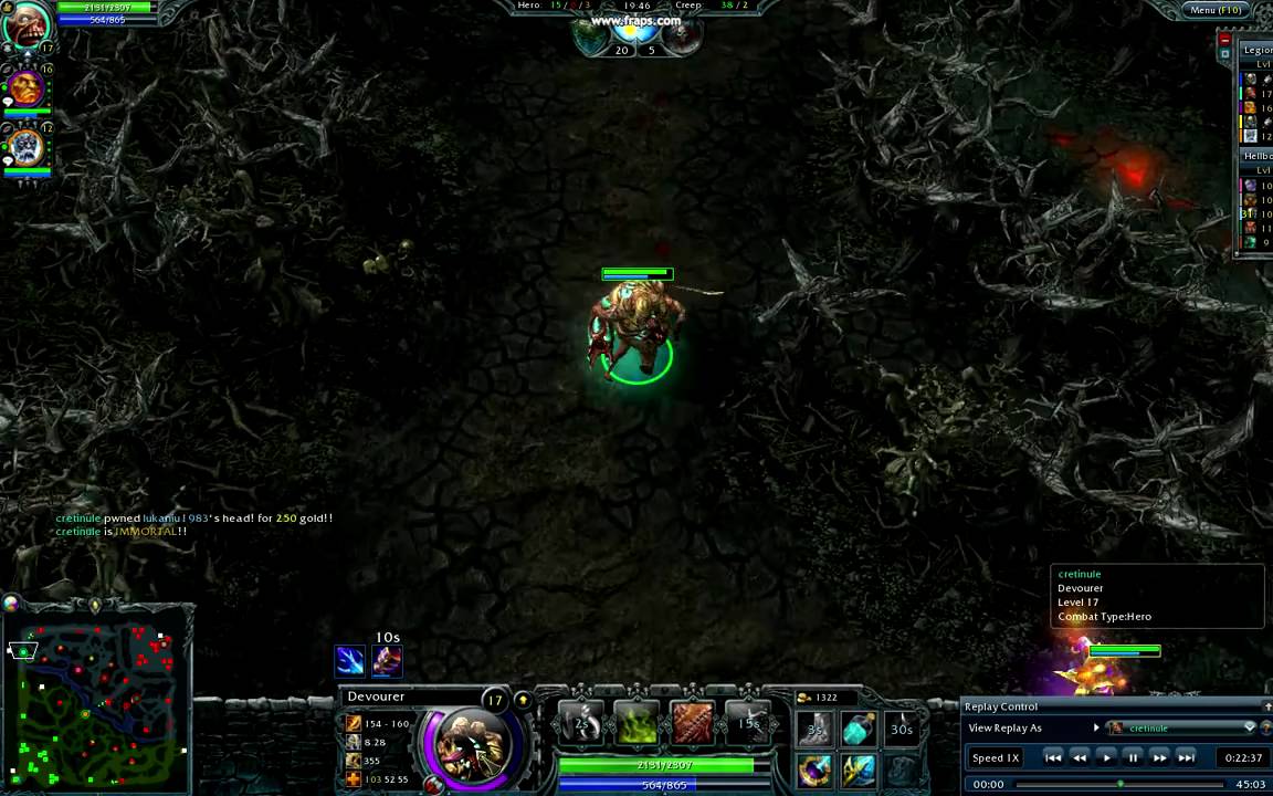 Heroes Of Newerth: devourer IMMORTAL - YouTube
