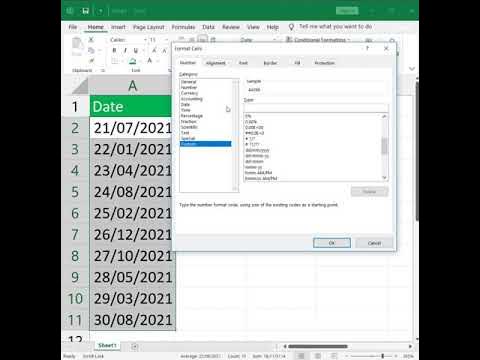 Custom Date Format in Excel #short - YouTube