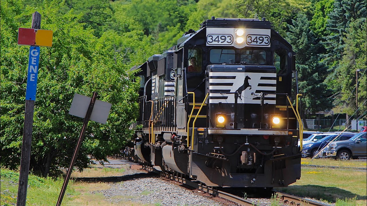 Chasing NS H06 Local Freight Train From Geneva, NY to Corning, NY 6-25-20 - YouTube