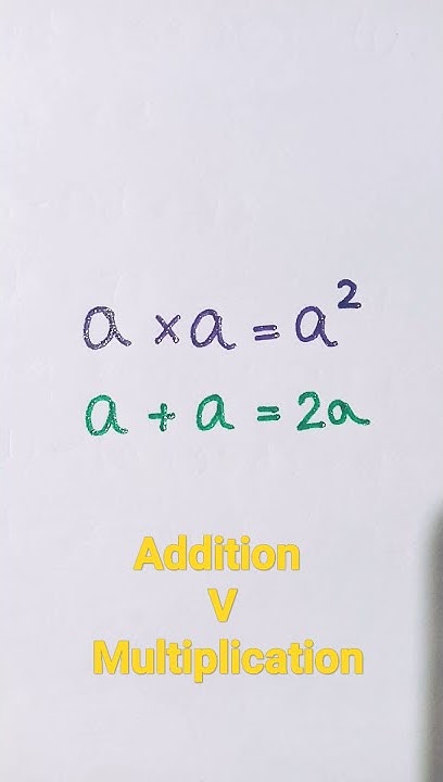 variable addition vs variable multiplication #shorts - YouTube