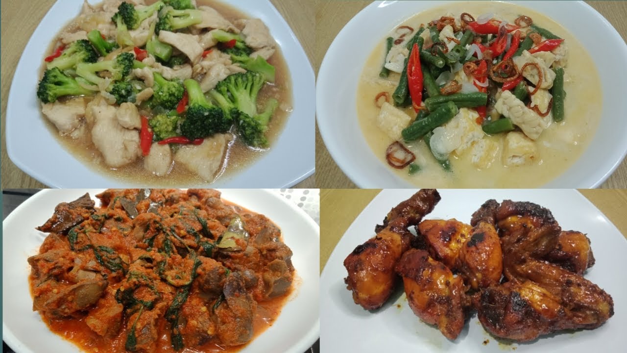 4 MENU MASAKAN SEHARI-HARI YANG SIMPLE DAN ENAK - YouTube