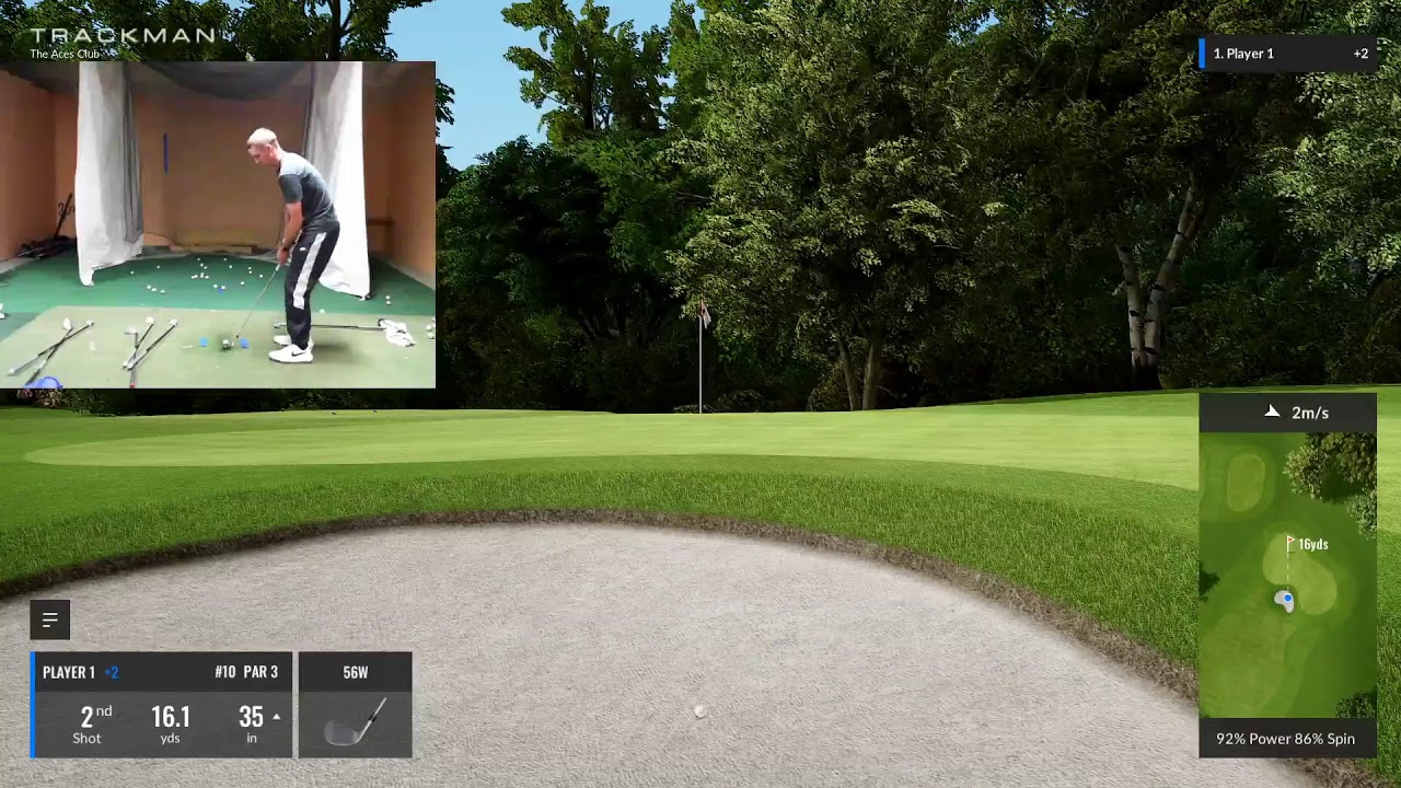 Trackman virtual golf session - YouTube