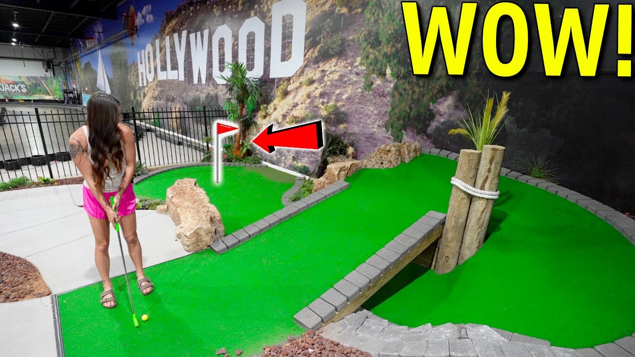 This is a Fantastic Indoor Mini Golf Course - YouTube