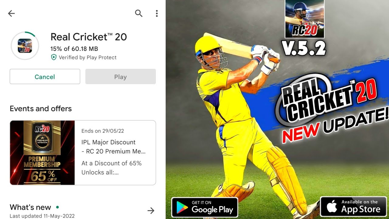 Real Cricket 20 New Update Launched | Full Review | Rc20 New Update V.5 ...