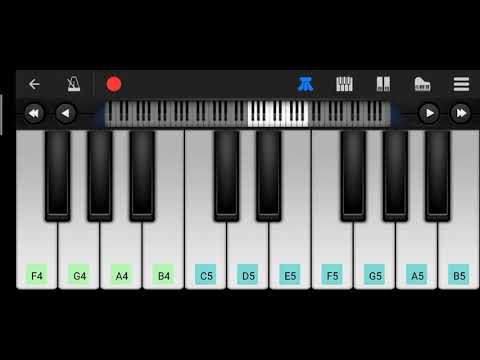 Free Fire music in mobile piano app.