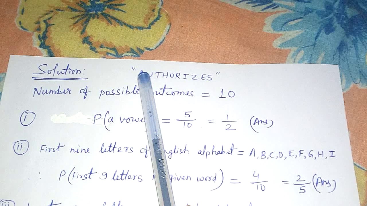 Probability Class 10 YouTube probability-class-10-youtube