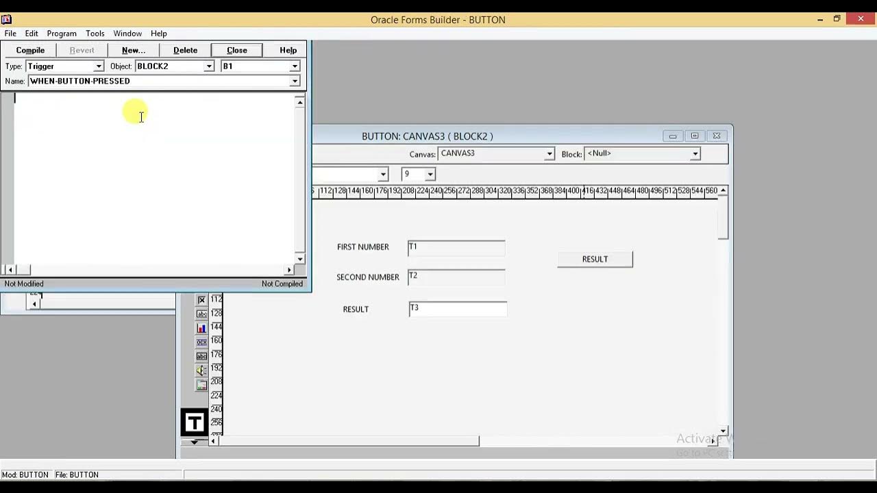 Create Button in Oracle Forms 6i | technical Aashique - YouTube