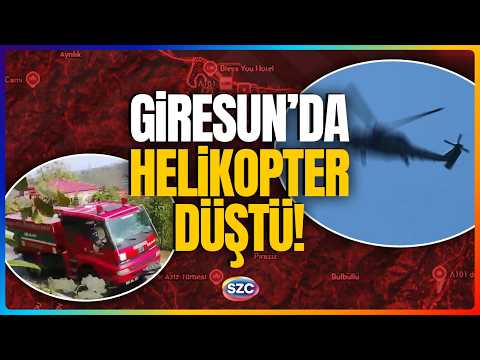 SON DAKİKA! Giresun'da Helikopter Düştü! Olay Yerine Ekipler Sevk Edildi! İlk Görüntüler!