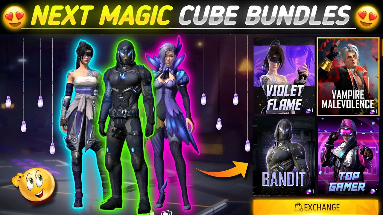 NEXT MAGIC CUBE BUNDLES 😍 | NEXT MAGIC CUBE DRESS IN FREE FIRE | MAGIC ...