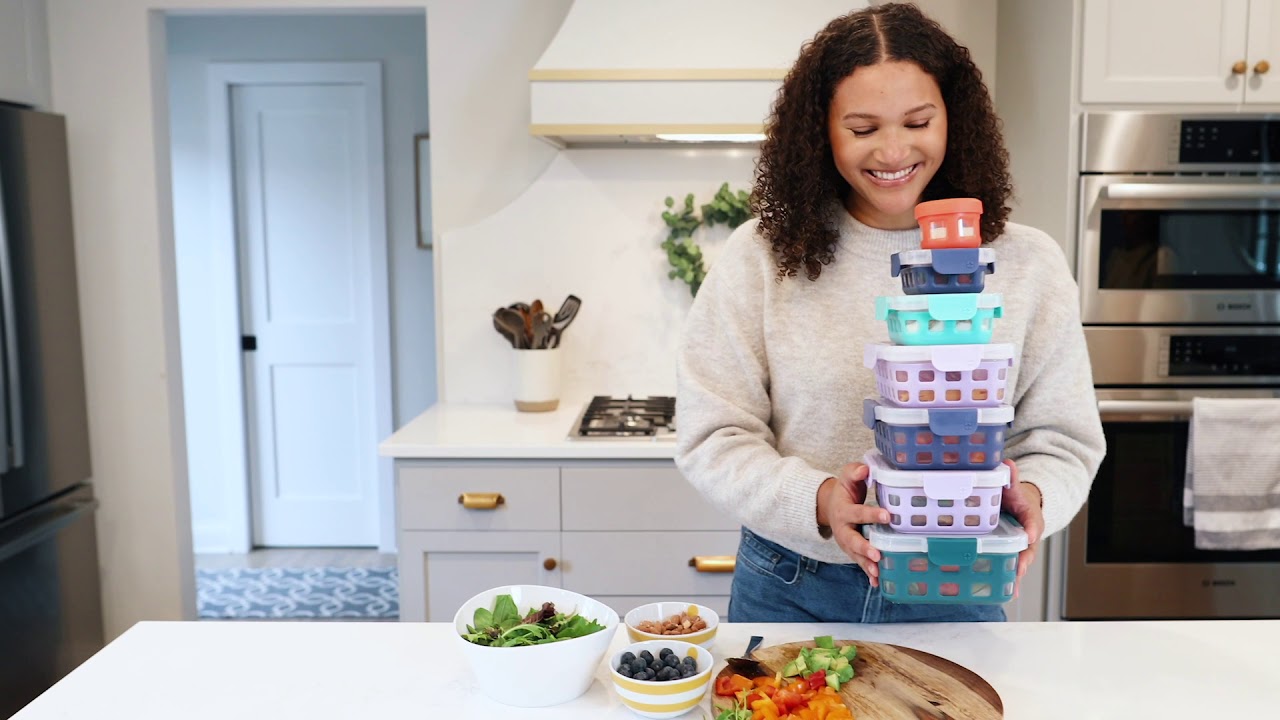 Ello Plastic Food Storage Containers - YouTube