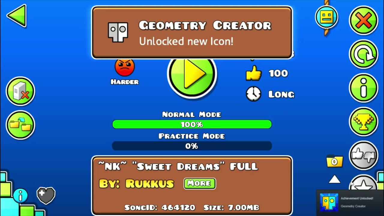 Geometry Dash - Unlocking 100 like icon - YouTube
