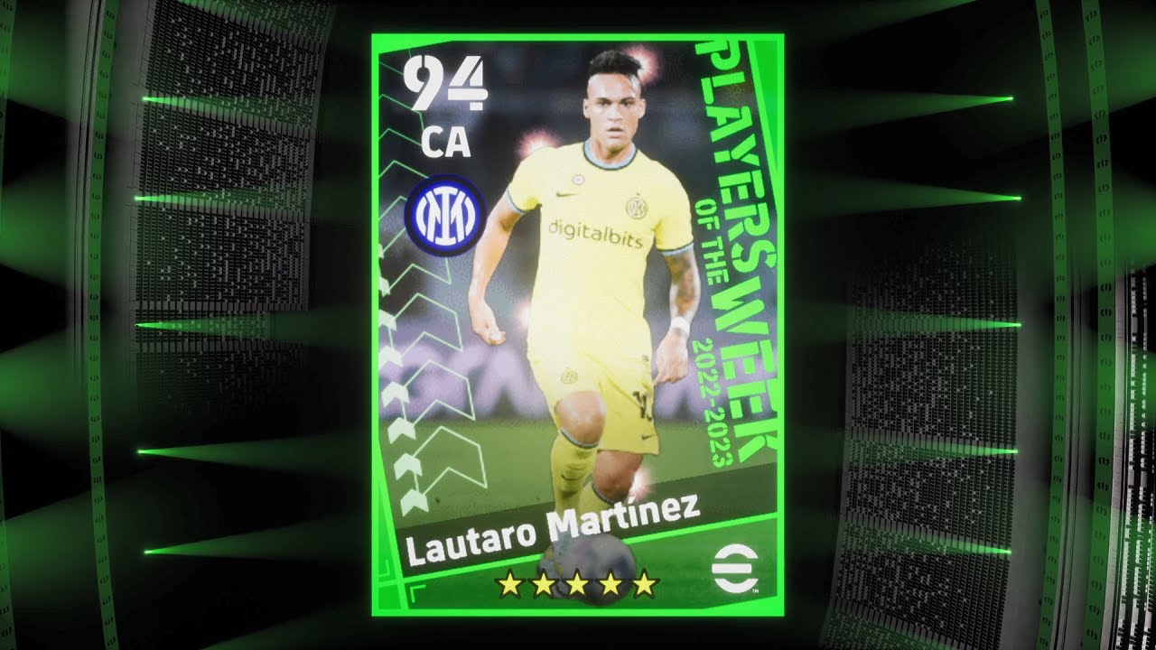 GAMEPLAY L.MARTÍNEZ 97 EFOOTBALL 2023 ! TESTANDO A FERA DO POTW ...