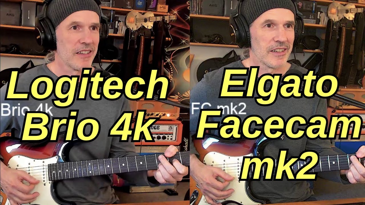 Logitech Brio 4k vs Elgato Facecam mk.2 - YouTube