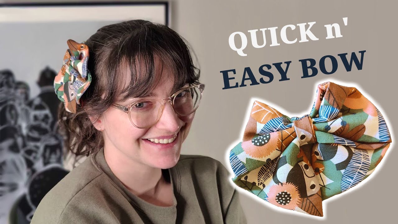 Coquette Bow Sew Along | Free Pattern Sailor Bow | Ko Fabrics - YouTube