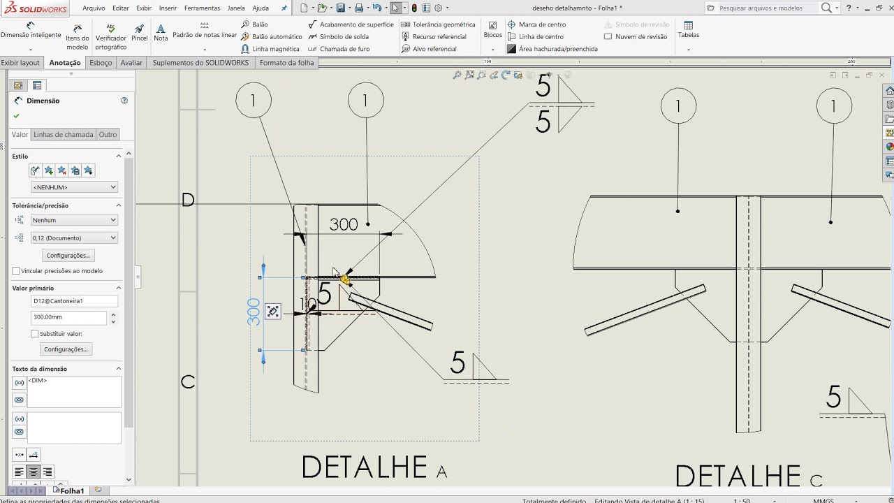 Aula 242 - Detalhamento Desenho Estrutura na folha de desenho ...