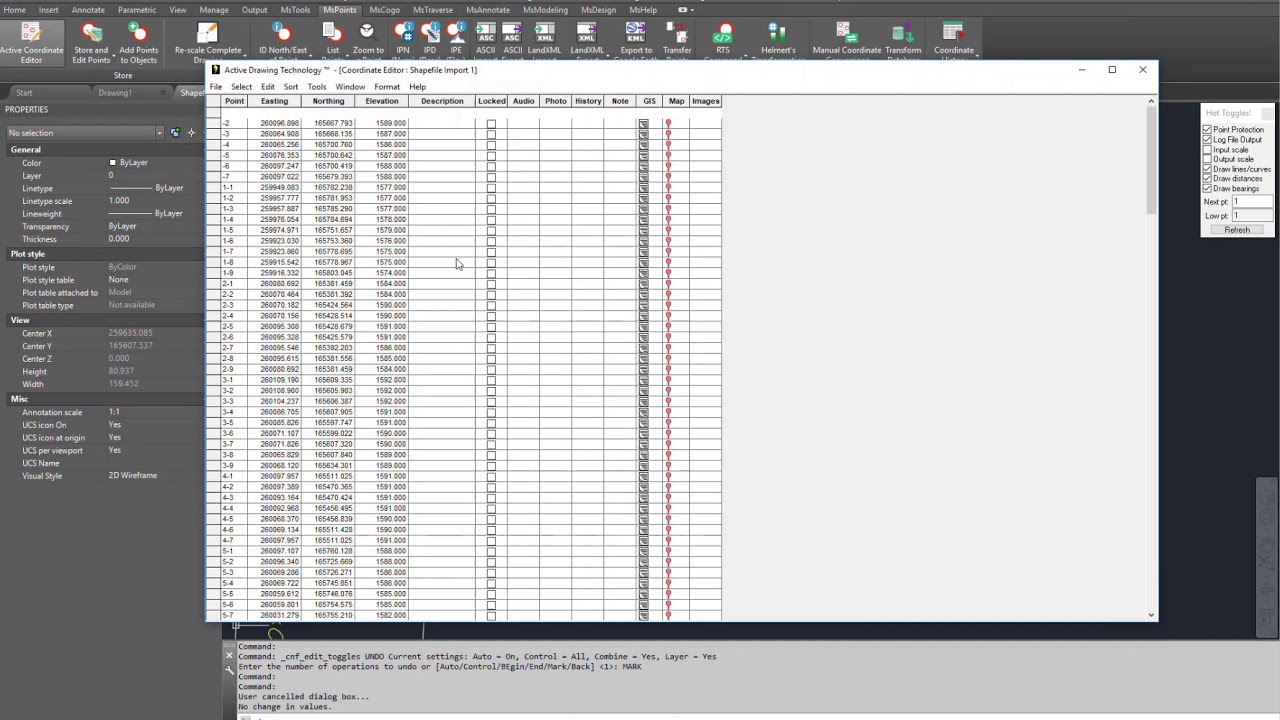 Change coordinates to Easting Northing format - YouTube