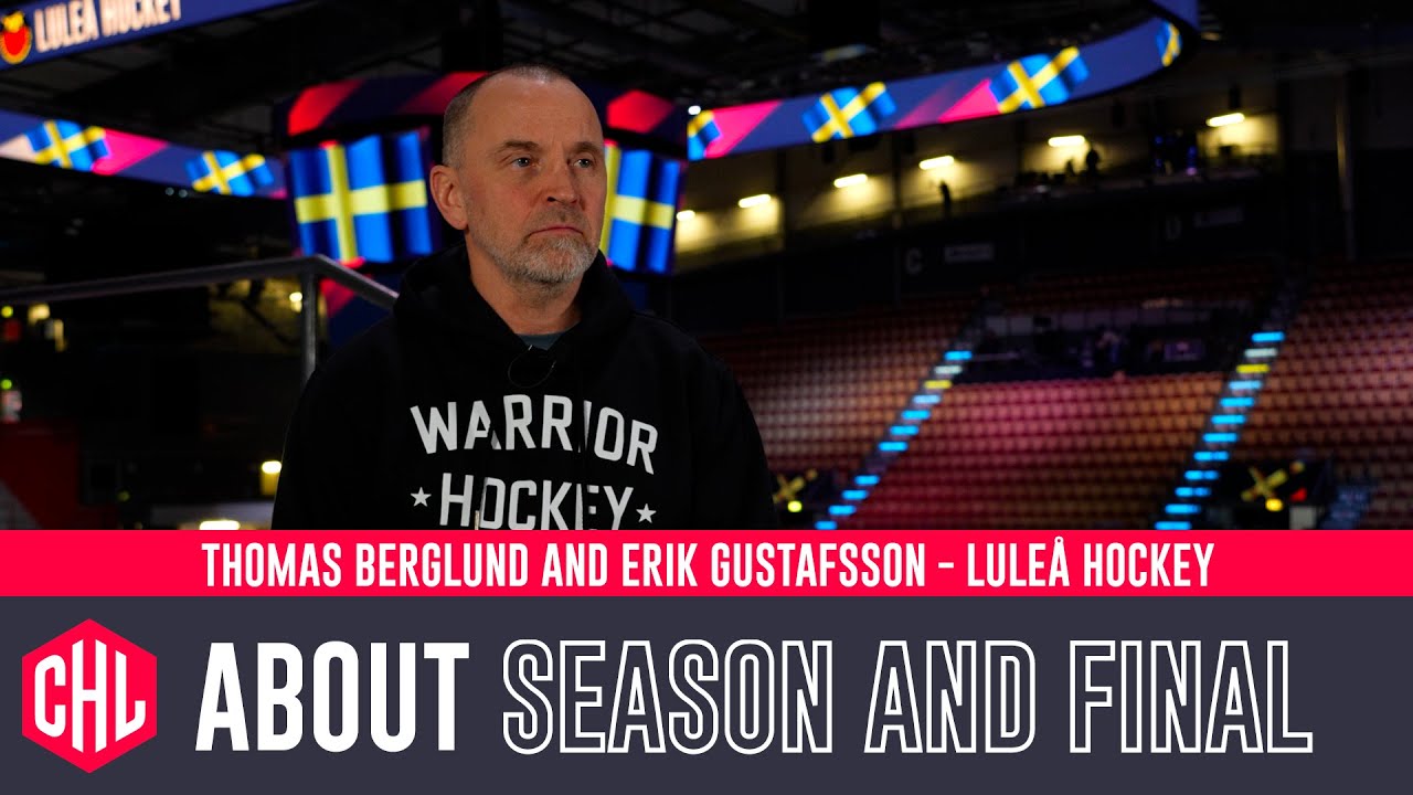 Luleå Hockey Head Coach Thomas Berglund and captain Erik Gustafsson ...