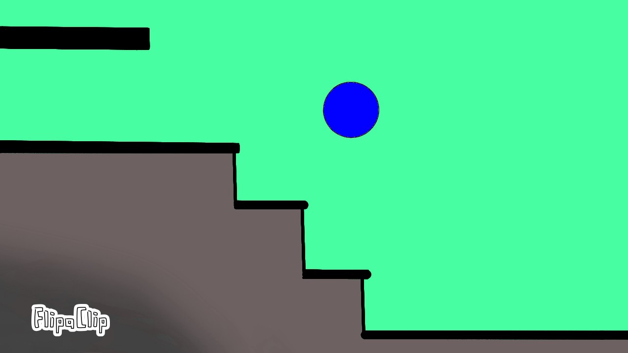 Blue ball! Flipaclip simple animation - YouTube