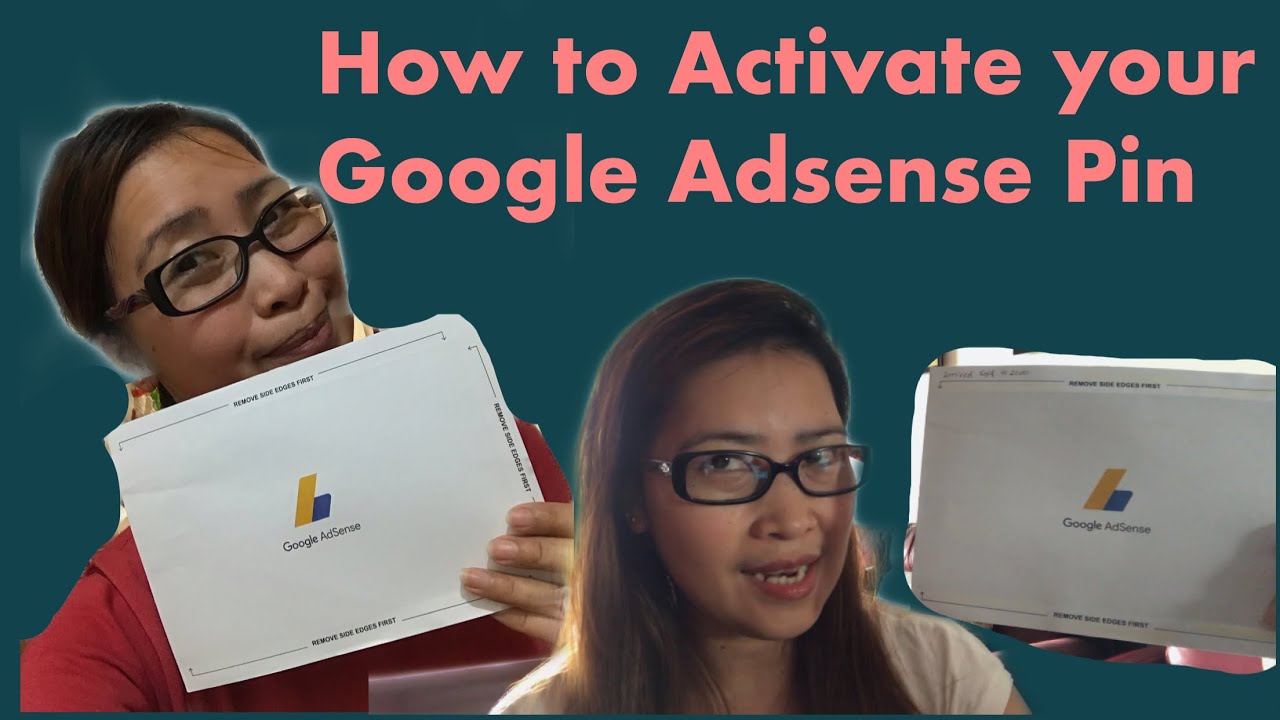 HOW TO ACTIVATE YOUR GOOGLE ADSENSE PIN - YouTube