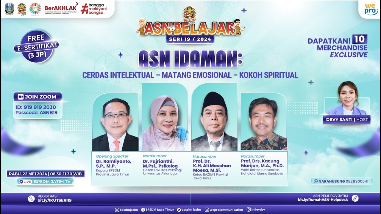 Webinar ASN Belajar Seri 19 - ASN Idaman : Cerdas Intelektual, Matang ...