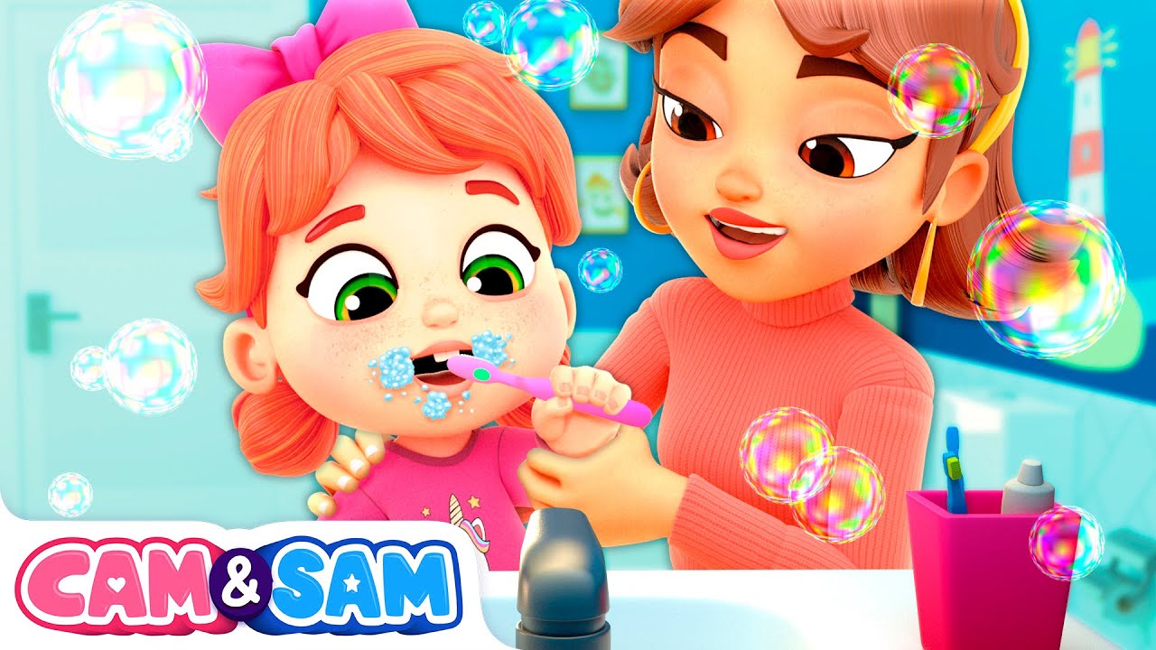 🦷 Cepilla tus Dientes | ¡Hora de Aprender con Cam & Sam! Canciones ...
