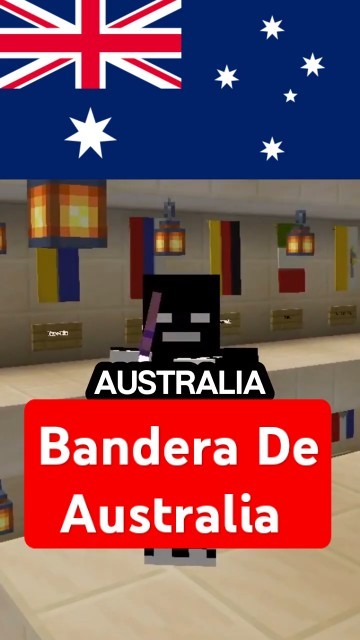 Como realizar la bandera de Australia en Minecraft #Australia #banderas ...