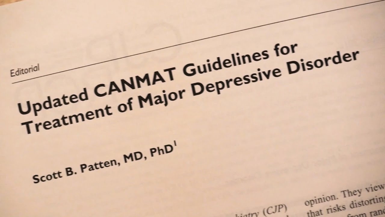 New CANMAT Depression Guidelines for Clinicians - YouTube