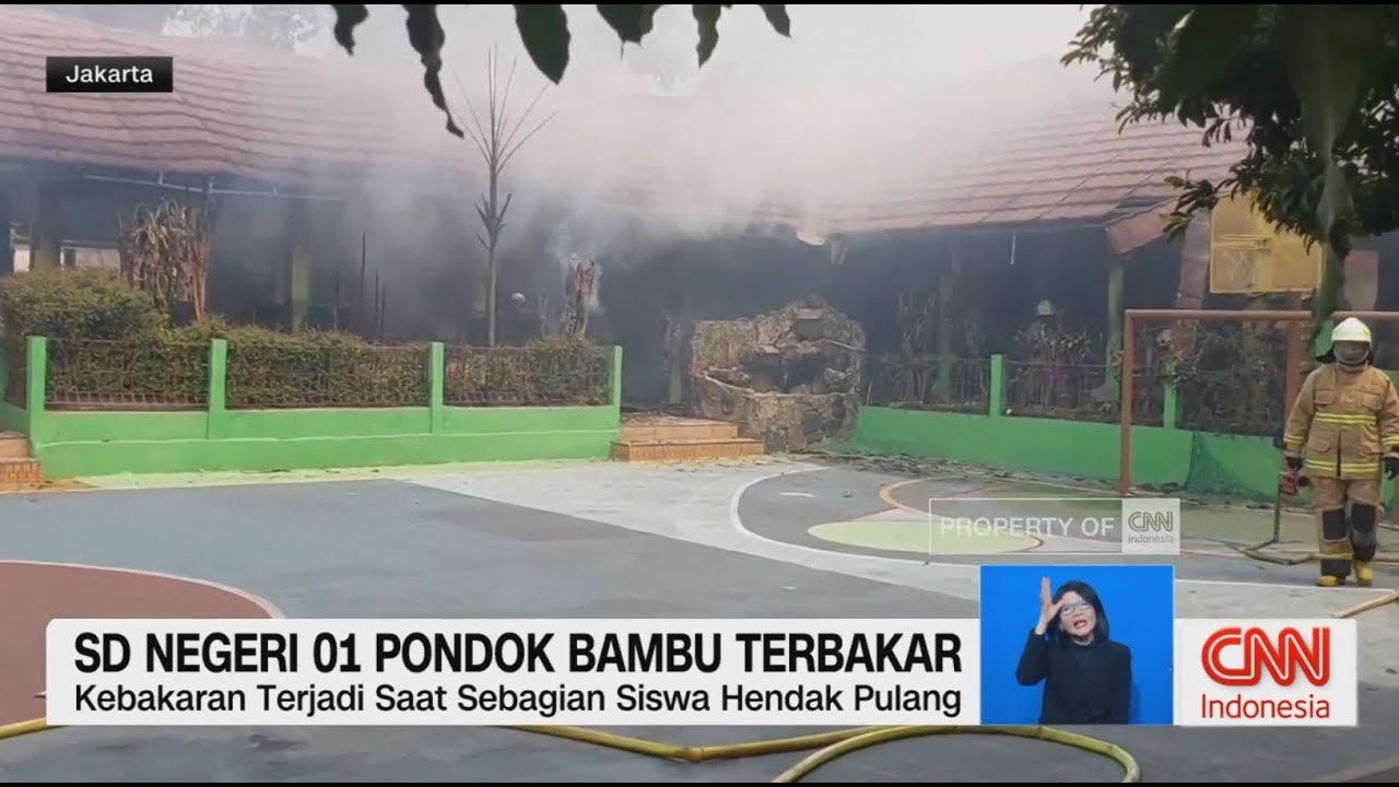 SD Negeri 01 Pondok Bambu Terbakar - YouTube