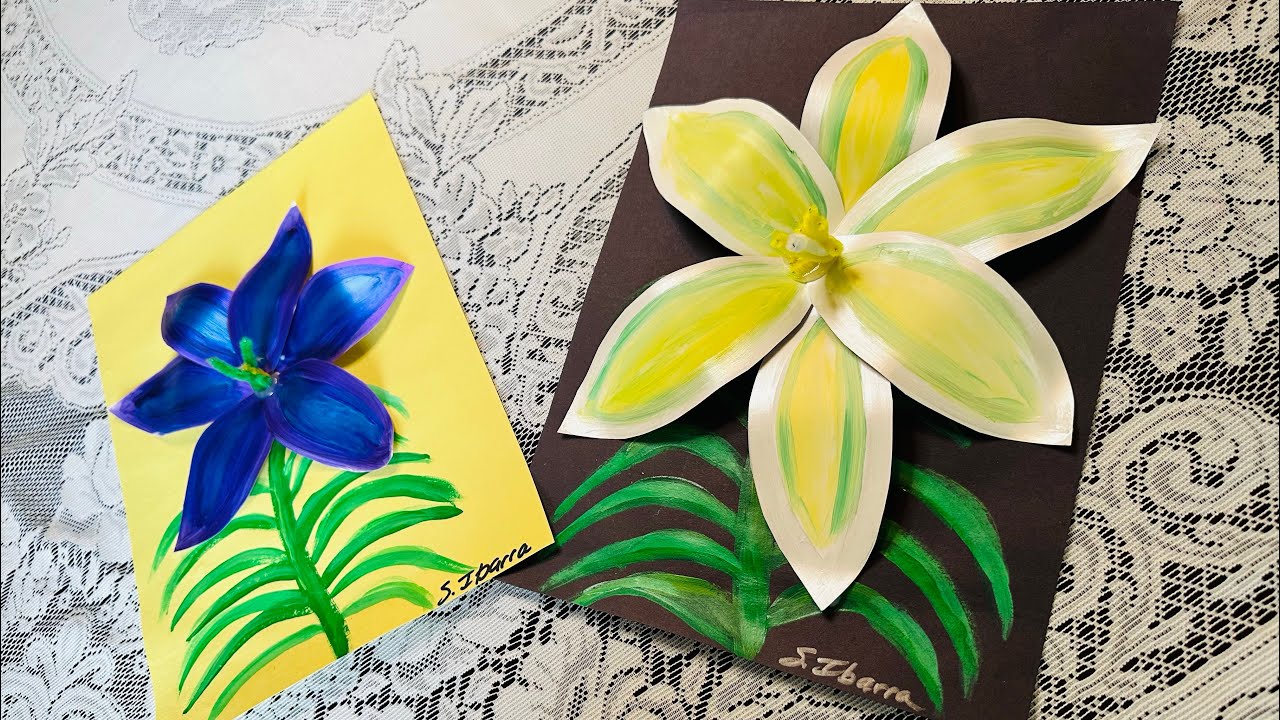 😀How to make 3D Lily Flowers!! 🌺 - YouTube