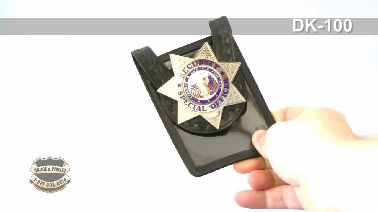 D&K Western Badge & ID Pocket Holder (100) - YouTube