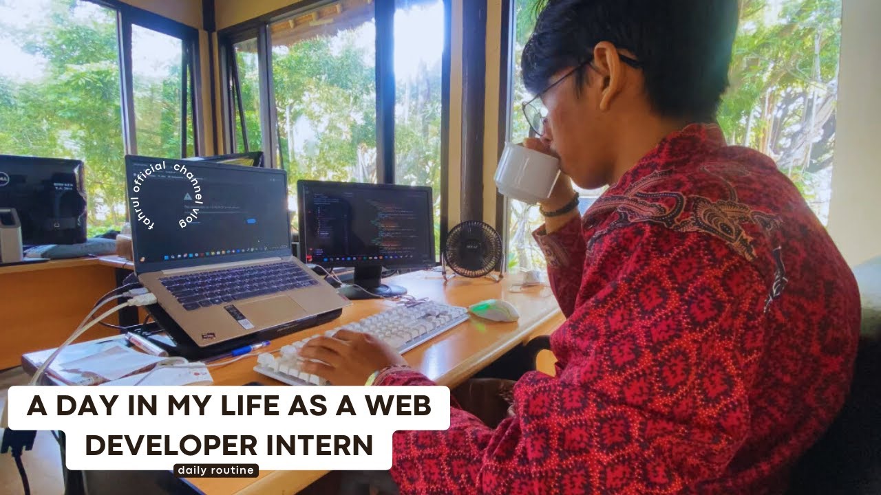 A Day in My life as a Web Dev intern in Tanjung Lesung Beach Resort Hotel | Coding | Beach ...