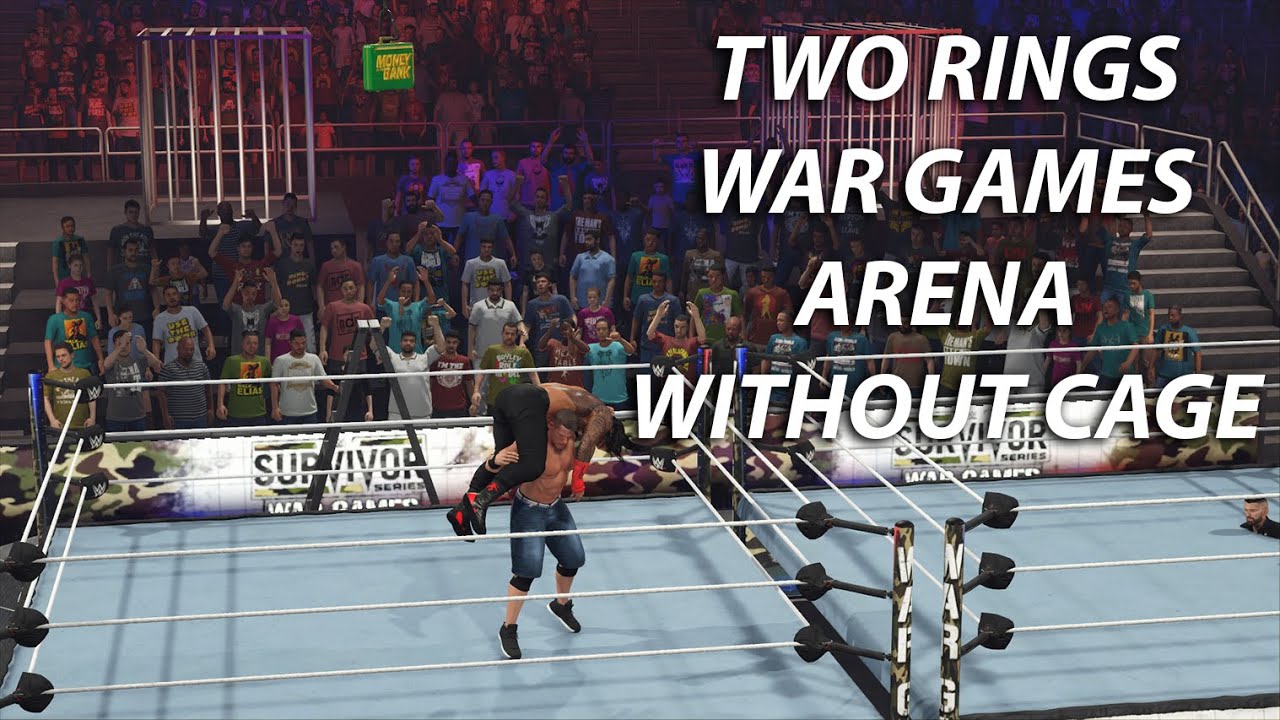 WWE 2K23 - How To Get Two Rings War Games Arena Without Cage - YouTube