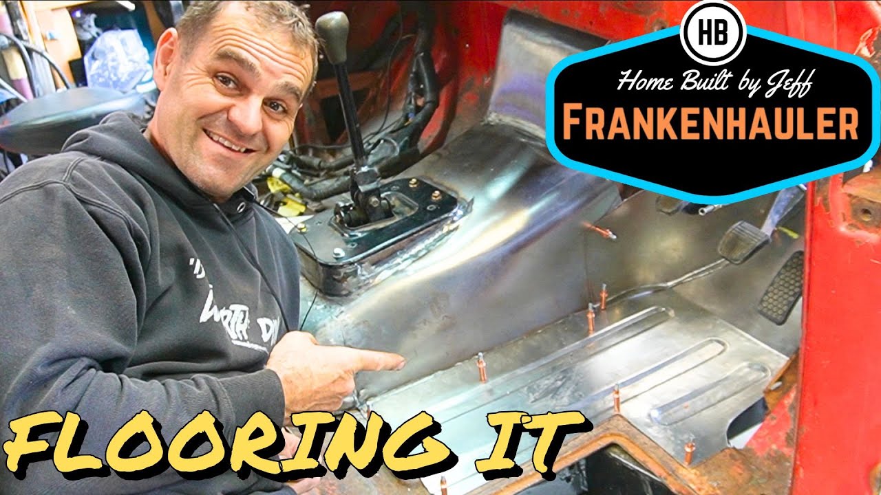 Building custom floorboards - 1954 Ford F600 Car Hauler Build part 30 ...