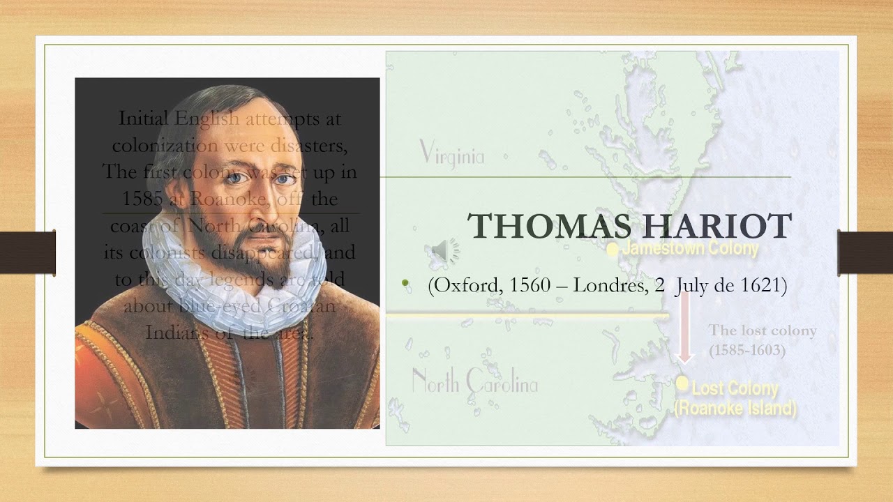 LITERATURE OF EXPLORATION TOMAS HARIOT - YouTube
