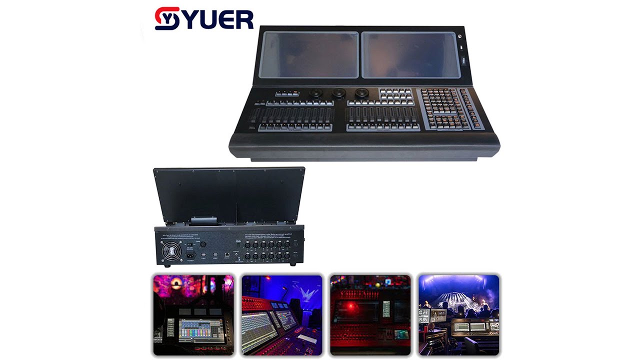 YUER™️ Double Touchable Screen Touch Tiger Stage Light Console DMX512 ...