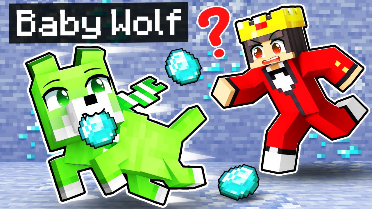 Pranking My Friends as BABY WOLF in Minecraft! - YouTube