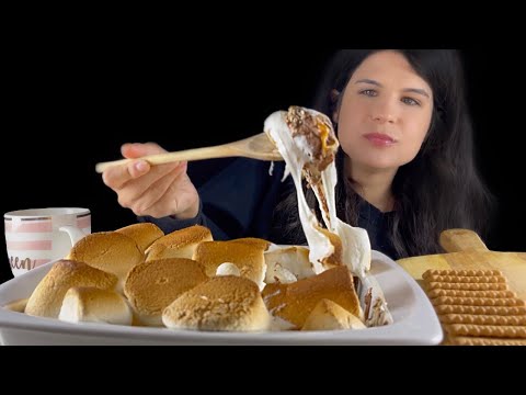 NUTELLA MARSHMALLOW DIP | MUKBANG | ASMR