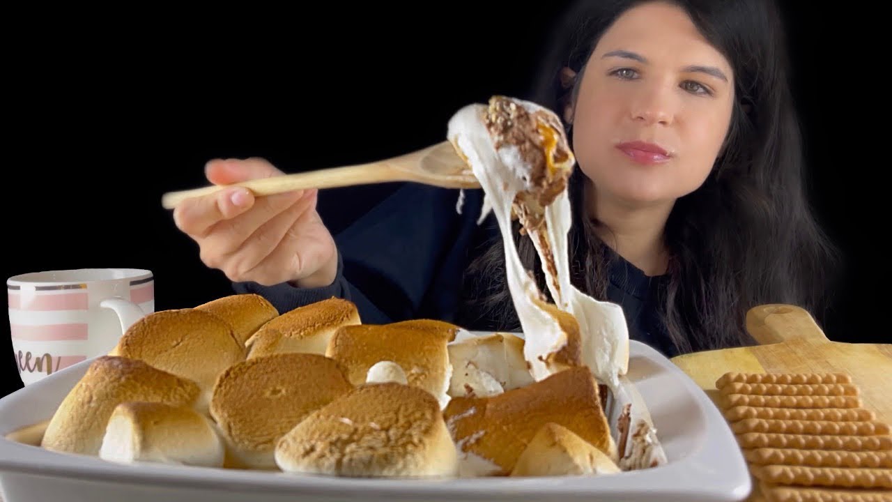 NUTELLA MARSHMALLOW DIP | MUKBANG | ASMR - YouTube
