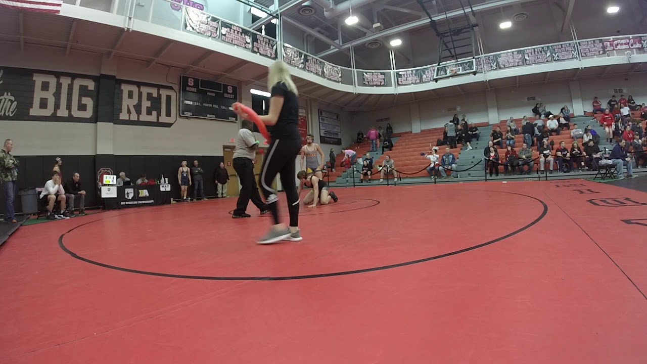 Ethan Llewellyn 164lb Jr Hi OAC District Tournament Championship Match ...