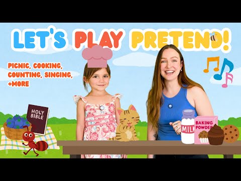 Toddler Pretend Play, Learn, & Worship with Ms. HJ & Quinn!- Christian Learning