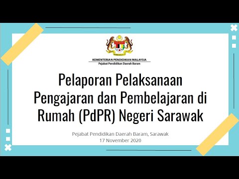 Pelaporan Pelaksanaan Pengajaran dan Pembelajaran di Rumah (PdPR) untuk ...