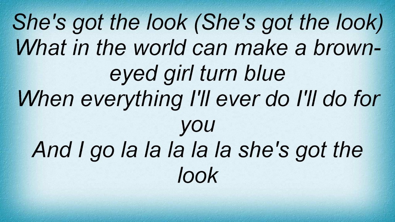 Roxette - The Look Lyrics - YouTube